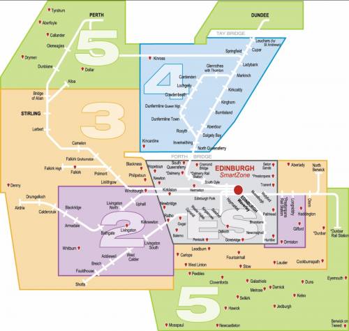 One-ticket, News, Edinburgh SMARZone-NEW Map